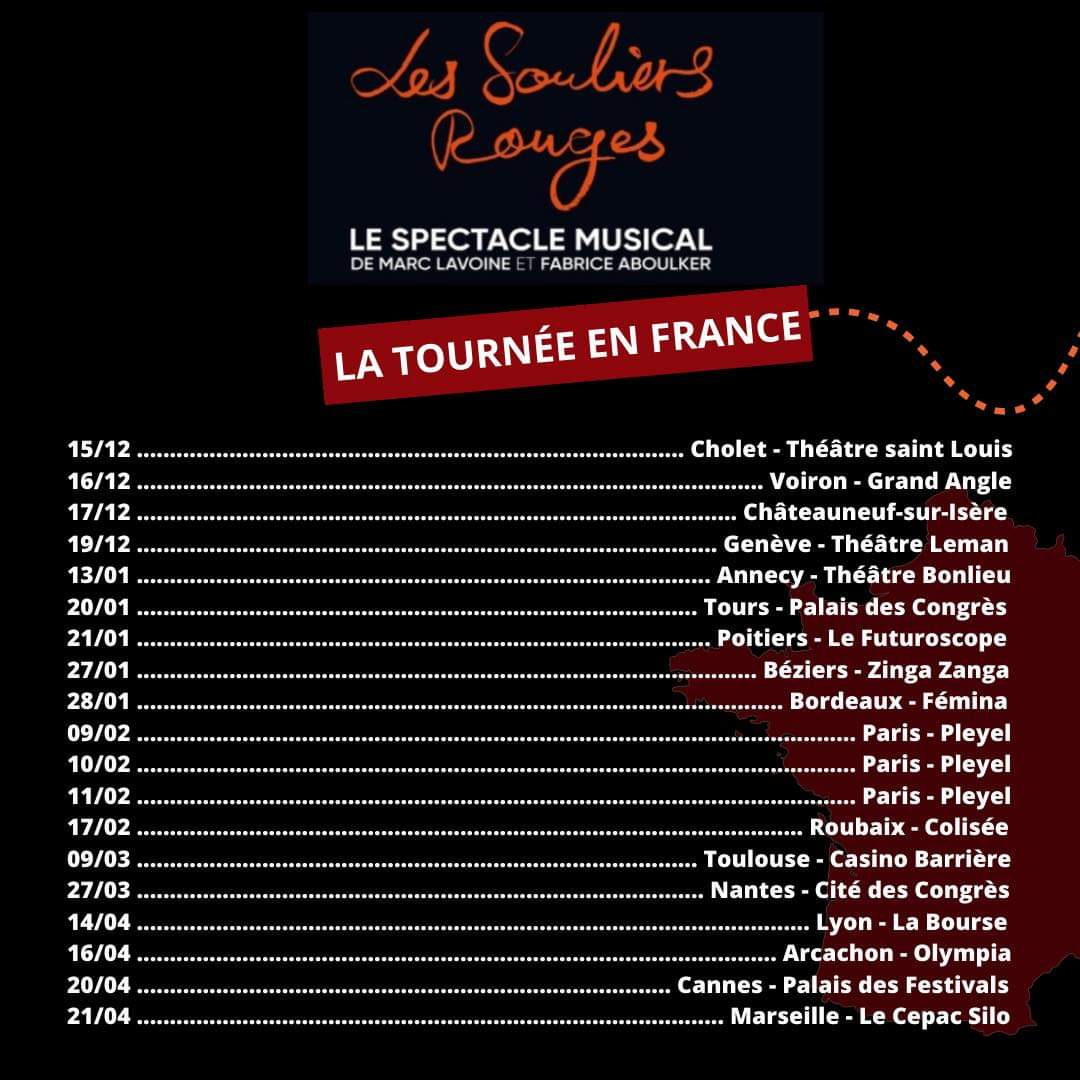Les Souliers Rouges, le Musical de Marc Lavoine et Fabrice Aboulker
